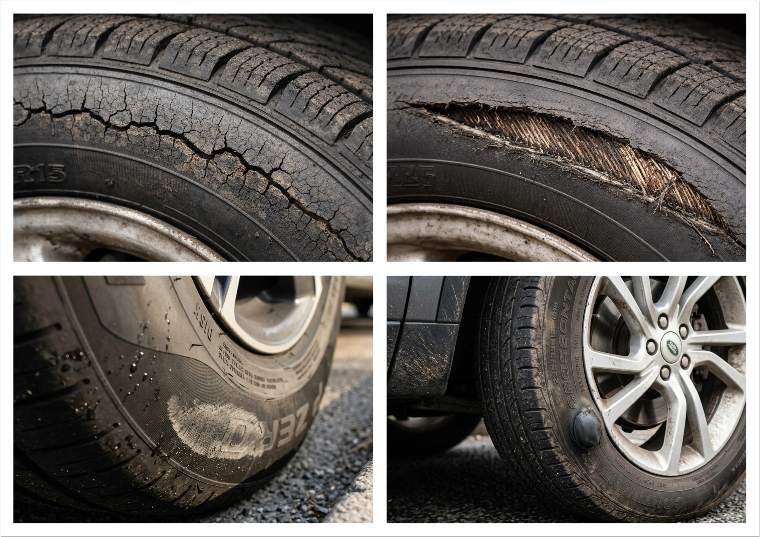 Tire sidewall damage: safe vs unsafe (visual guide) | Spare Wheel